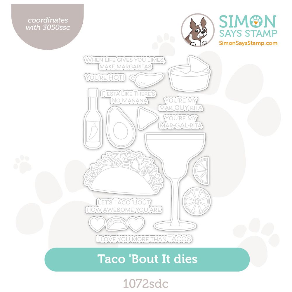 Simon Says Stamp Taco 'Bout It Wafer Dies 1072sdc Celebrate