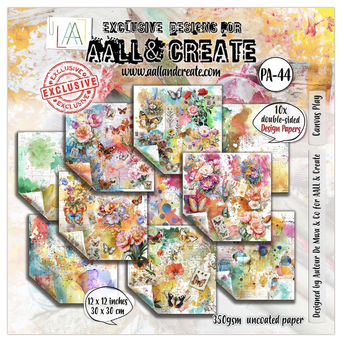 AALL & Create Canvas Play 12x12 Design Paper pa-044 – Simon Says Stamp