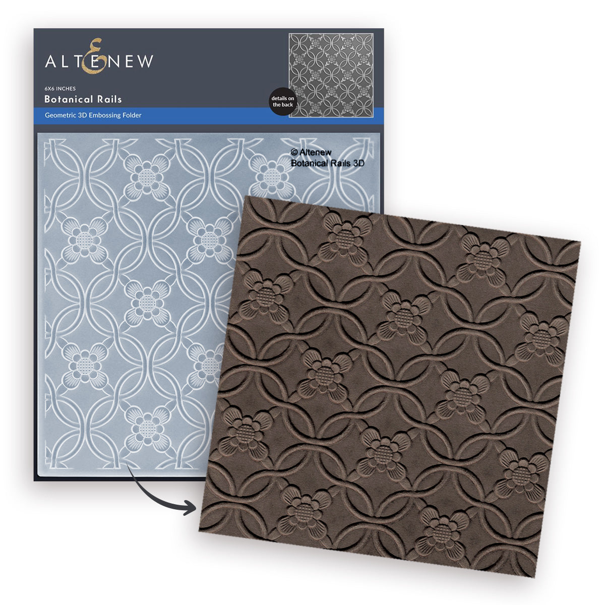 Altenew Botanical Rails 3D Embossing Folder alt11034 – Simon Says Stamp