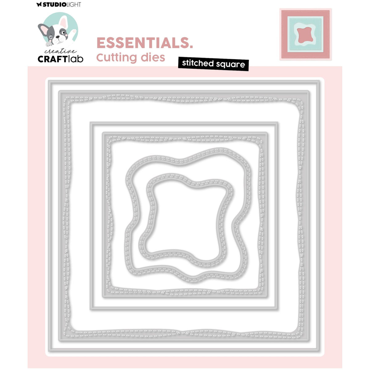Studio Light Stitched Square Essentials Dies ccl-es-cd761 – Simon Says Stamp