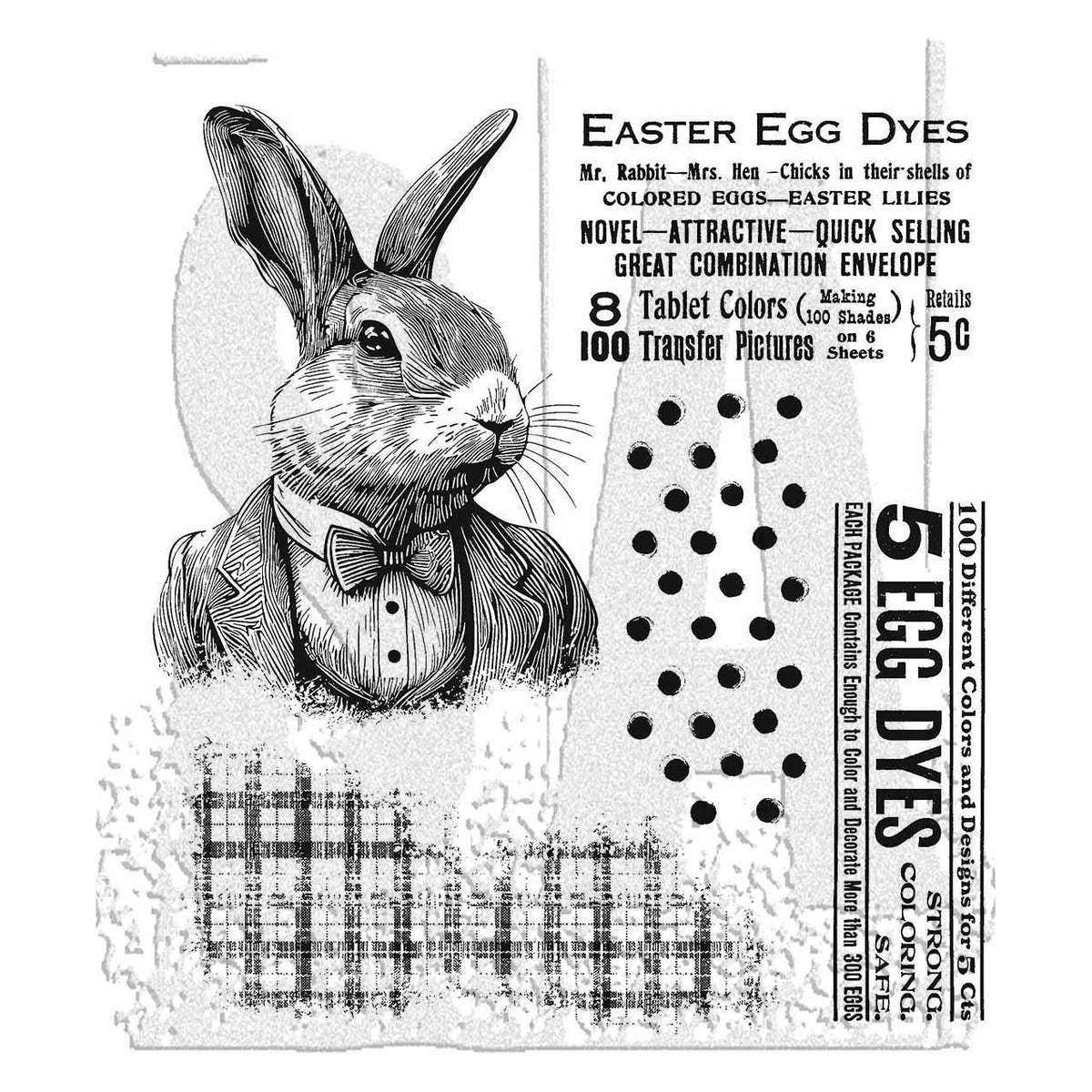 Tim Holtz Cling Rubber Stamps Mr. Rabbit cms478 – Simon Says Stamp
