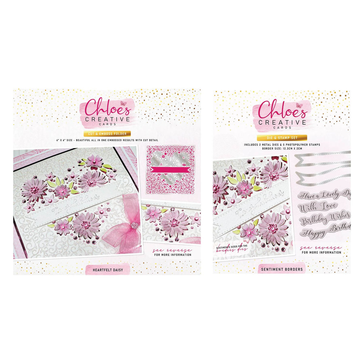 Chloe's Creative Cards Heartfelt Daisy Sentiments Dies, Stamps and Cut – Simon Says Stamp