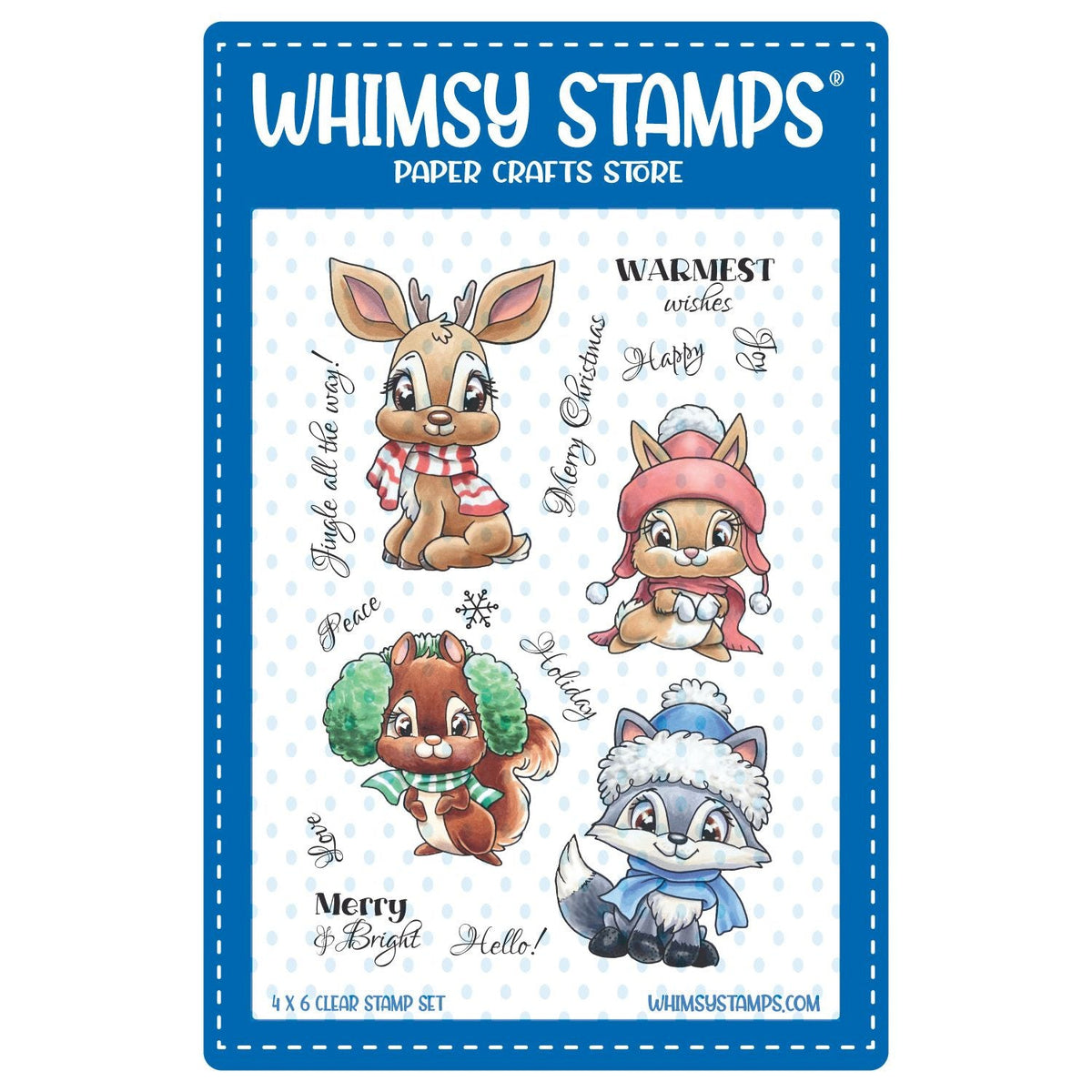 Whimsy Stamps Christmas in the Woods Clear Stamps c1250a – Simon Says Stamp