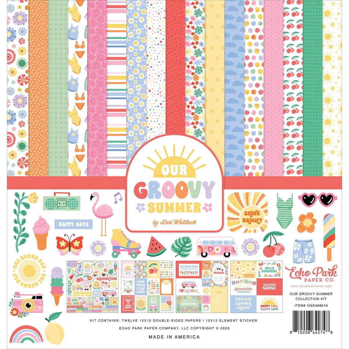 Echo Park Our Groovy Summer 12 x 12 Collection Kit ogs496016 – Simon ...