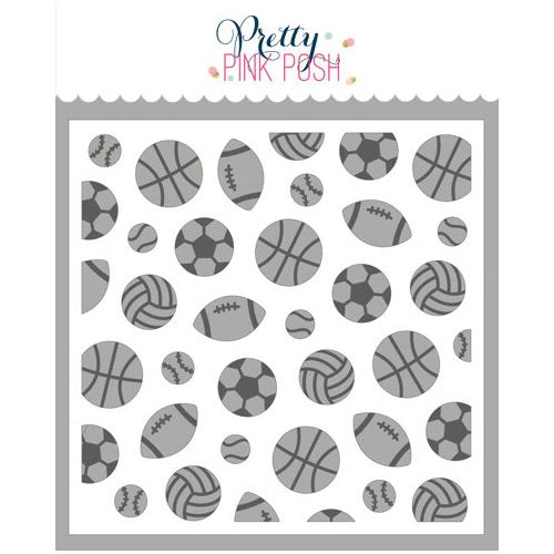 Pretty Pink Posh Layered Sports Balls Stencils – Simon Says Stamp