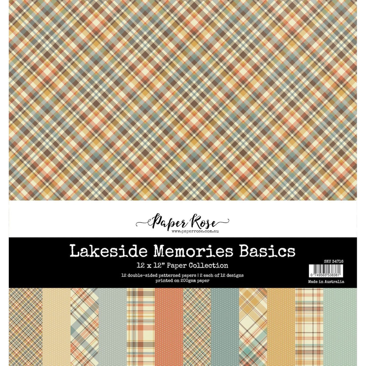 Paper Rose Lakeside Memories Basics 12x12 Paper 34716 – Simon Says Stamp