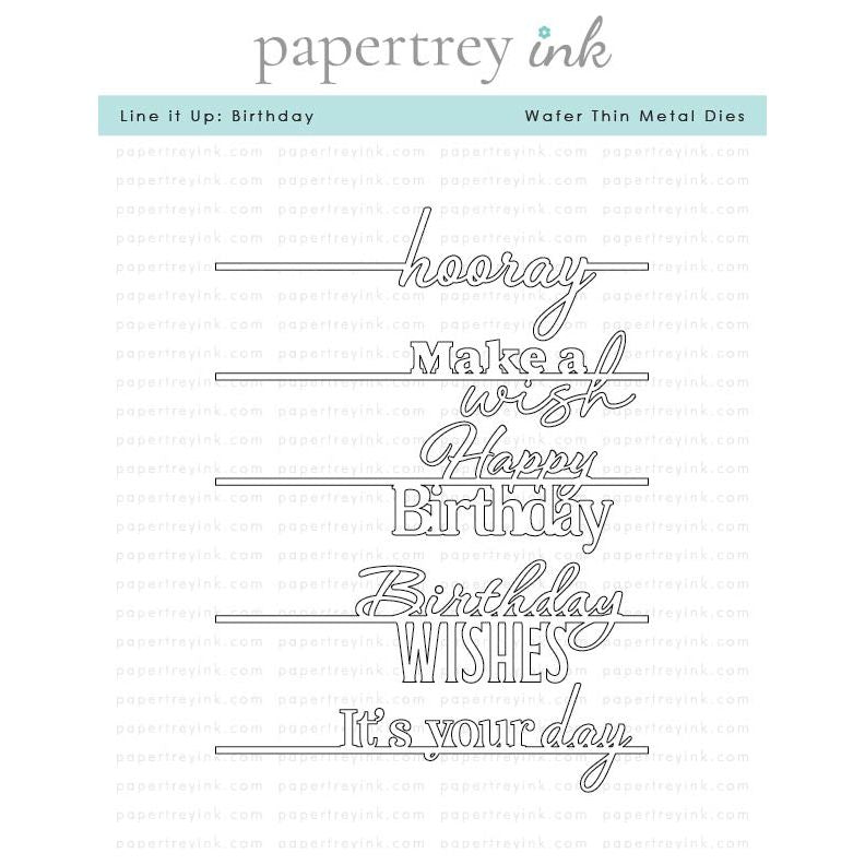 Papertrey Ink Line it Up Birthday Dies pti-0907 – Simon Says Stamp
