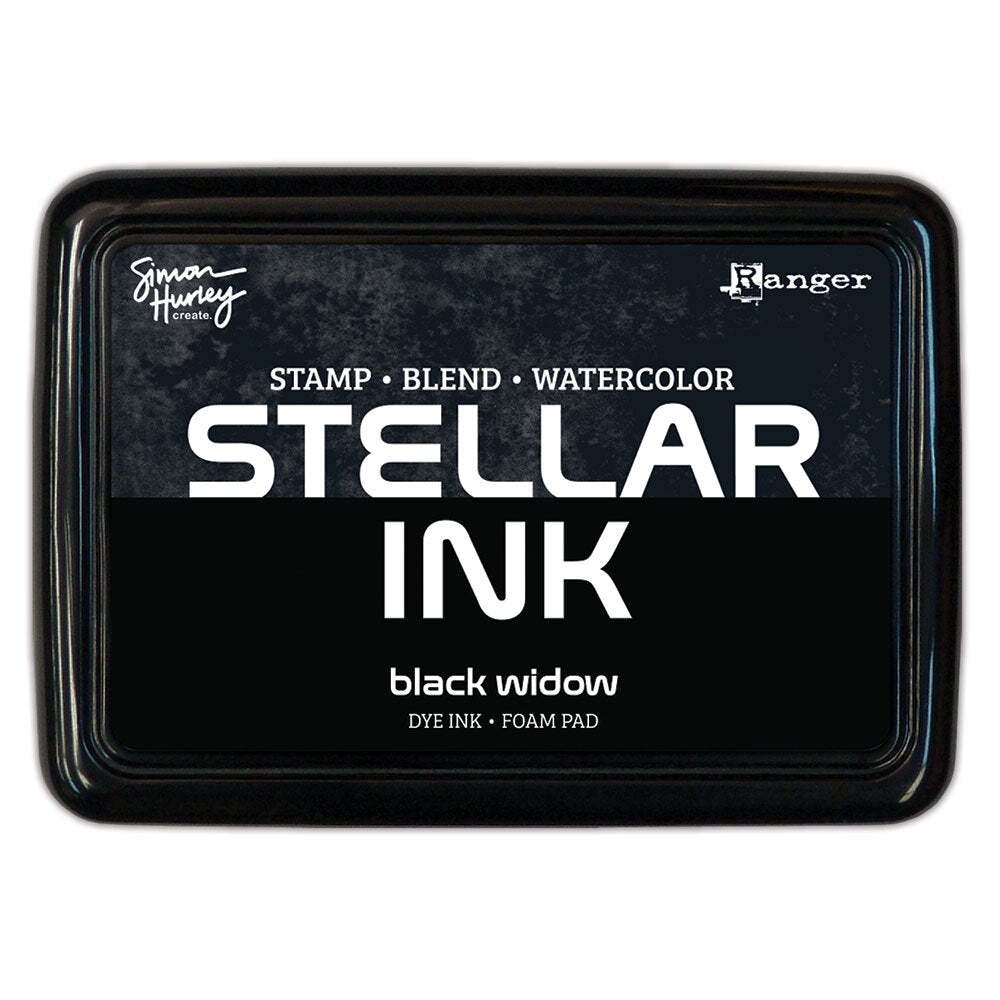 Ranger Simon Hurley Black Widow Stellar Ink Pad huf89575 – Simon Says Stamp