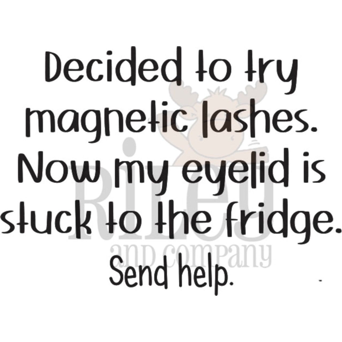 Riley And Company Funny Bones Magnetic Eyelashes Clear Stamp rwd-1295 – Simon Says Stamp