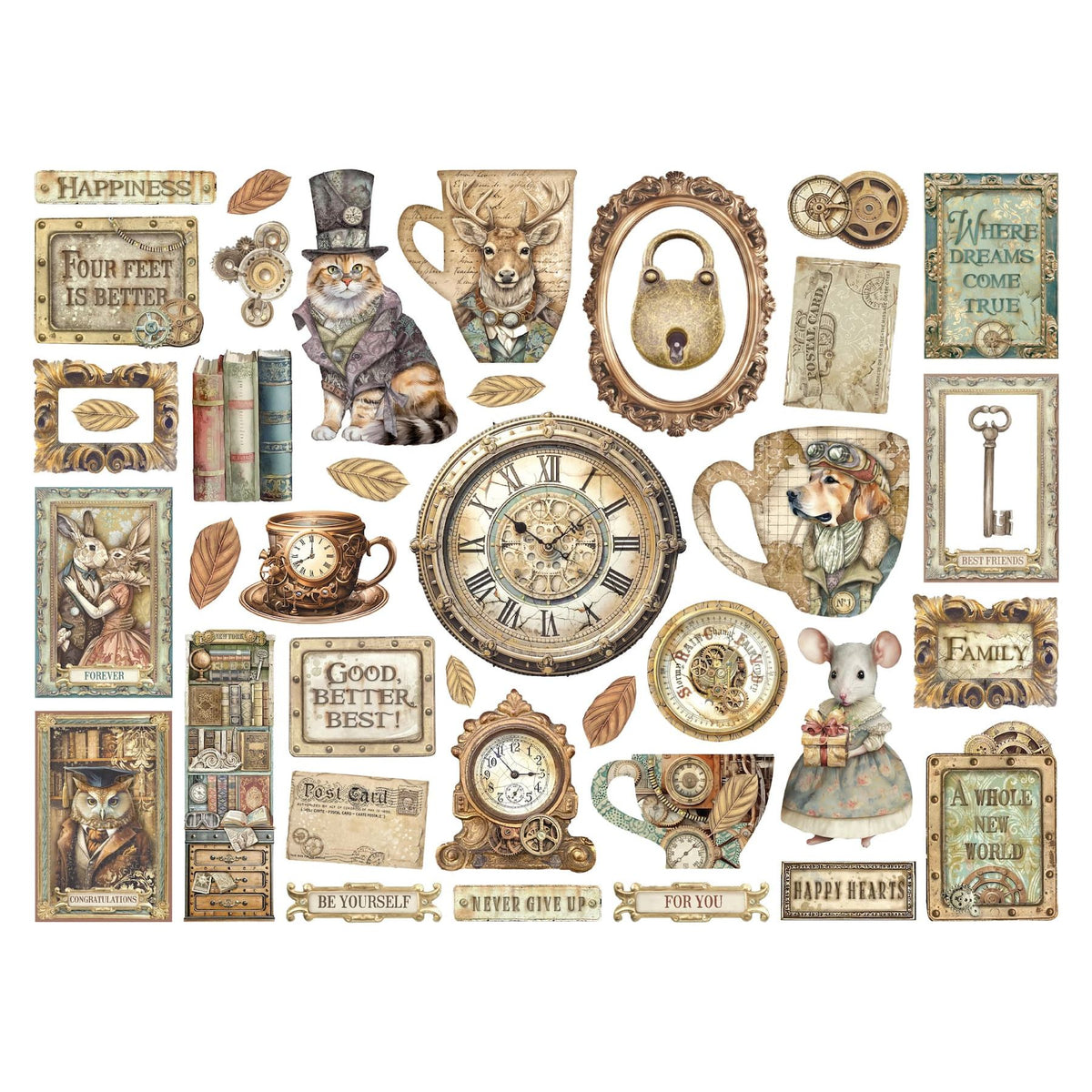 Stamperia Alterego Assorted Die Cuts dfldc106* – Simon Says Stamp