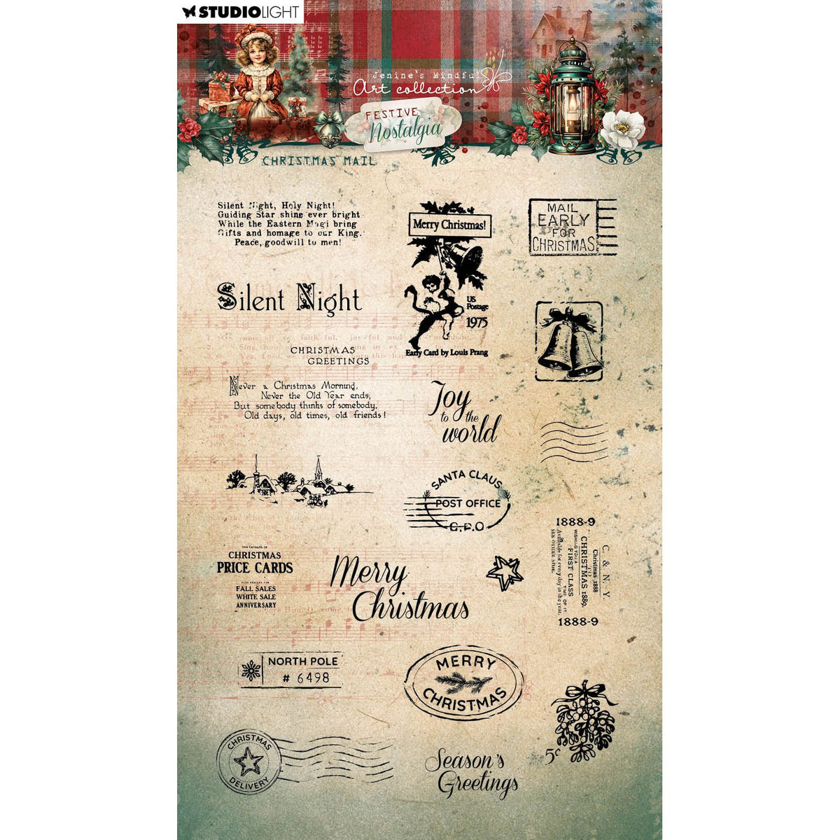 Studio Light Christmas Mail Clear Stamps jma-fn-stamp753 – Simon Says Stamp