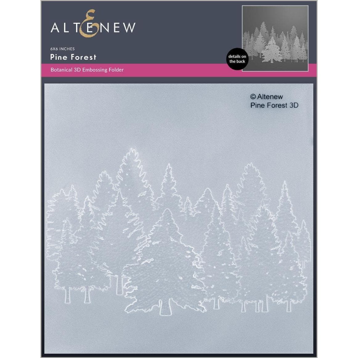 Altenew Pine Forest 3D Embossing Folder alt7339 – Simon Says Stamp