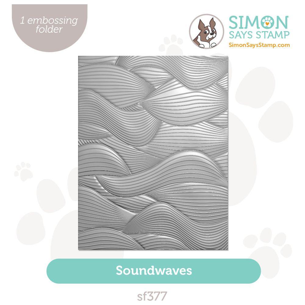 Simon Says Stamp Embossing Folder Soundwaves sf377 Sunny Vibes
