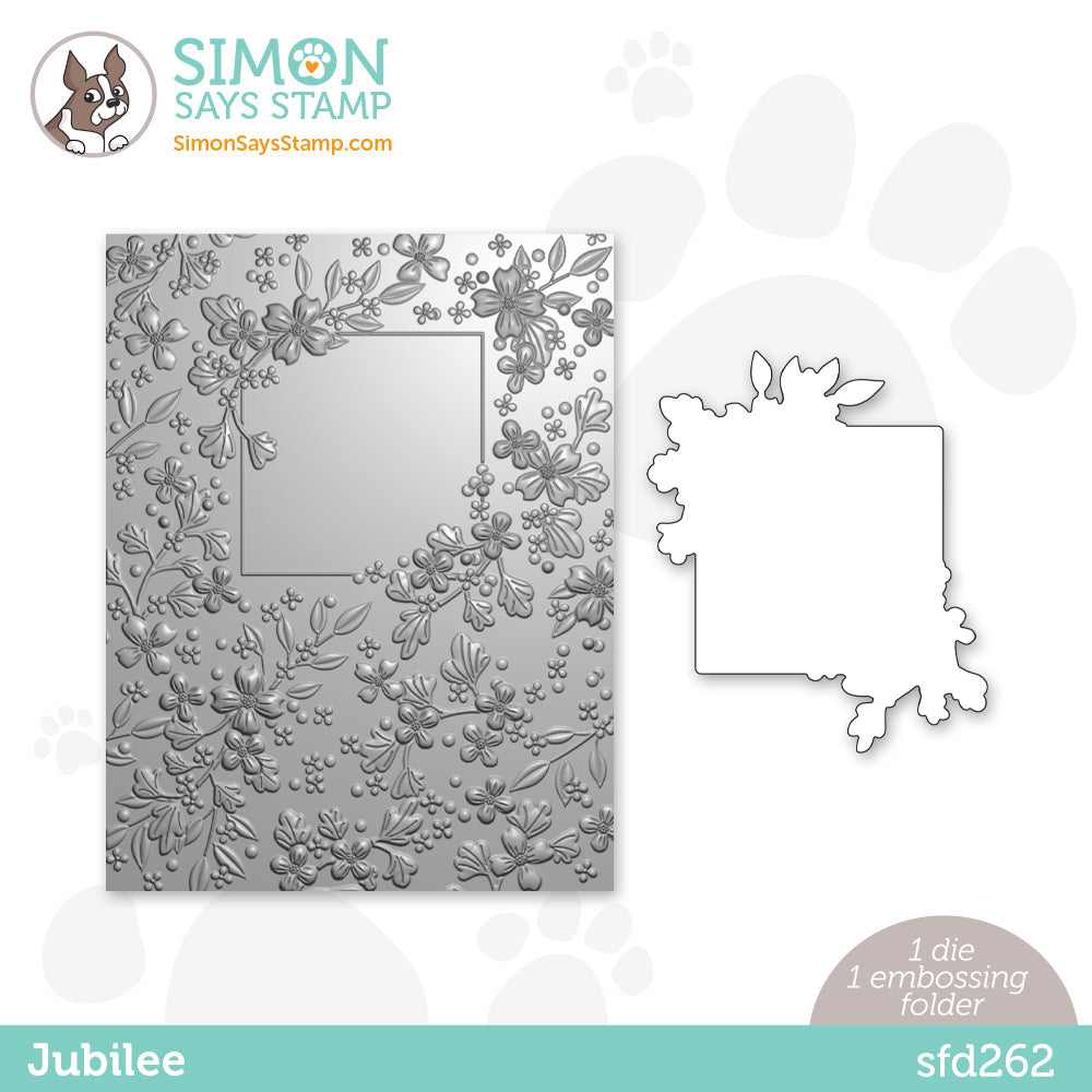 Simon Says Stamp Embossing Folder And Die Jubilee sfd262