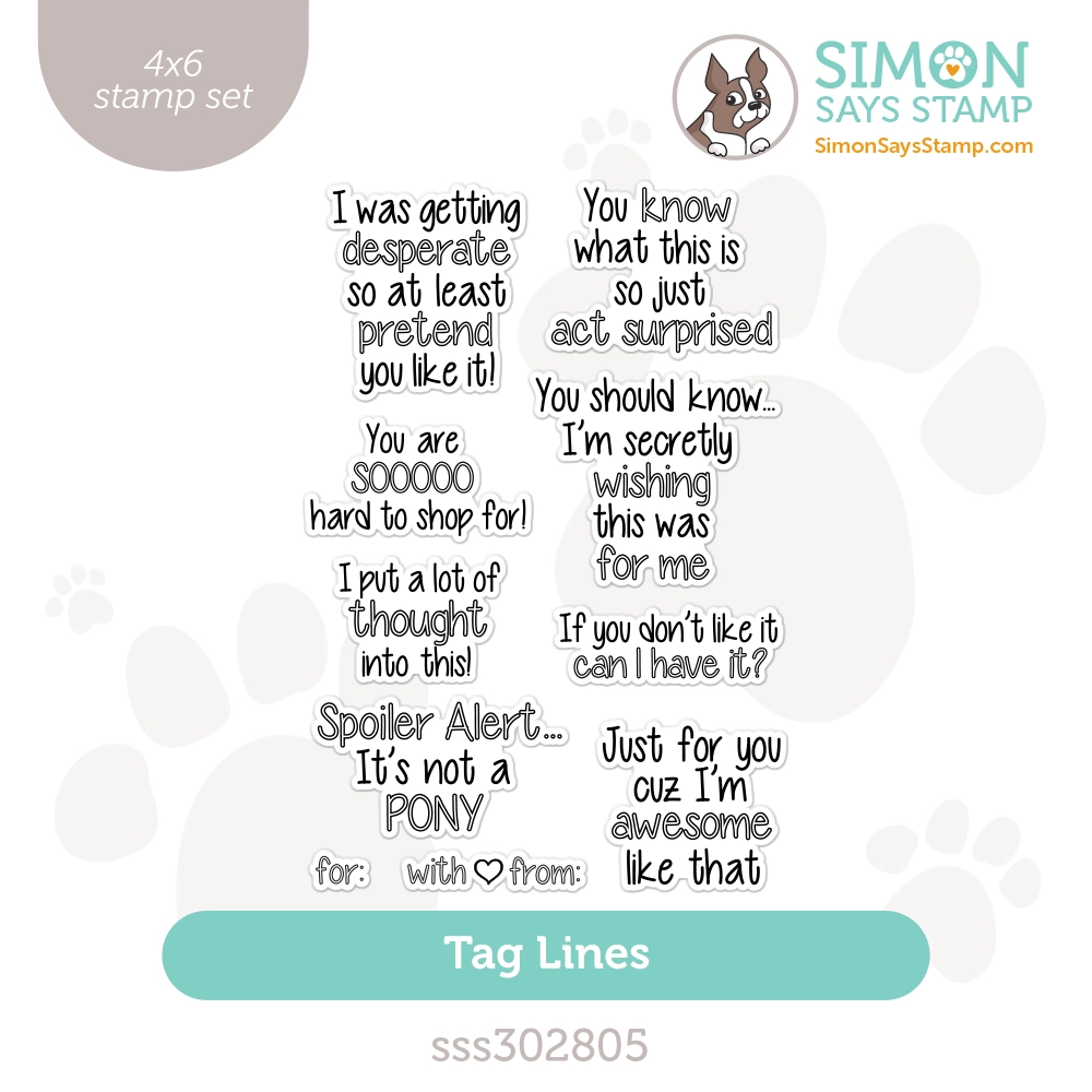 Simon Says Clear Stamps Tag Lines sss302805 Sweetheart – Simon Says Stamp