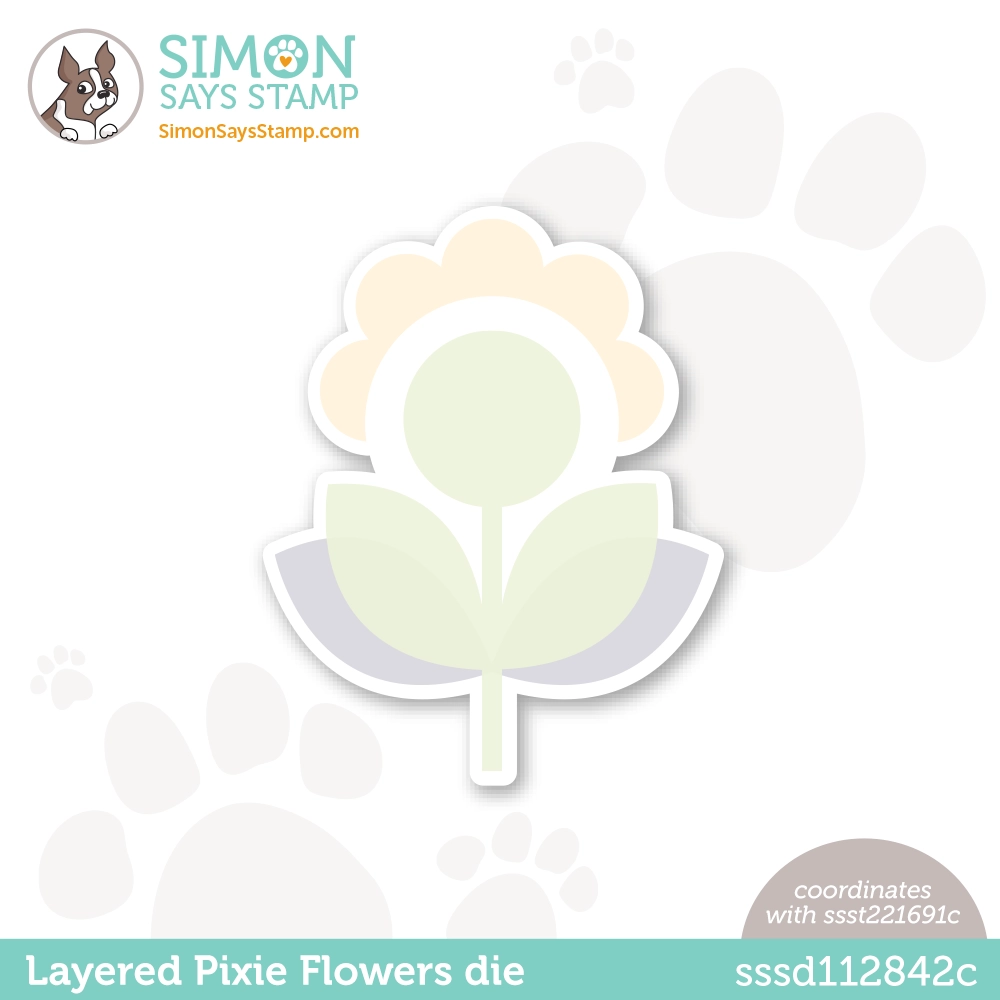 Simon Says Stamp Layered Pixie Flowers Wafer Die sssd112842c Out Of Th