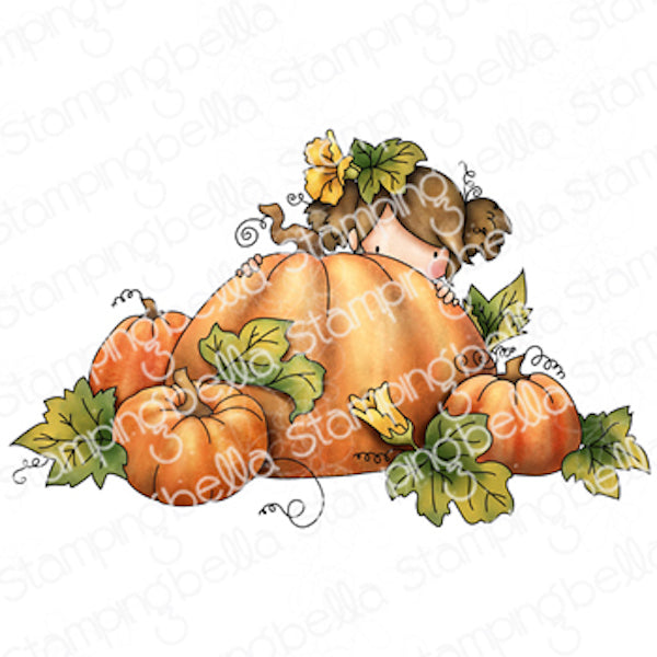 Stamping Bella Tiny Townie Piper at the Pumpkin Patch Cling Stamp eb12 ...