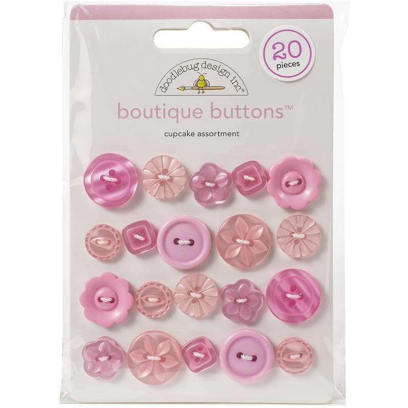 Doodlebug Cupcake Boutique Buttons Assortment 2470 – Simon Says Stamp