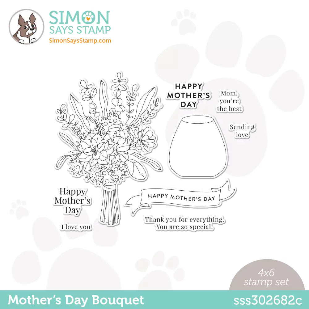 Simon Says Clear Stamps Mother's Day Bouquet sss302682c Just For You ...