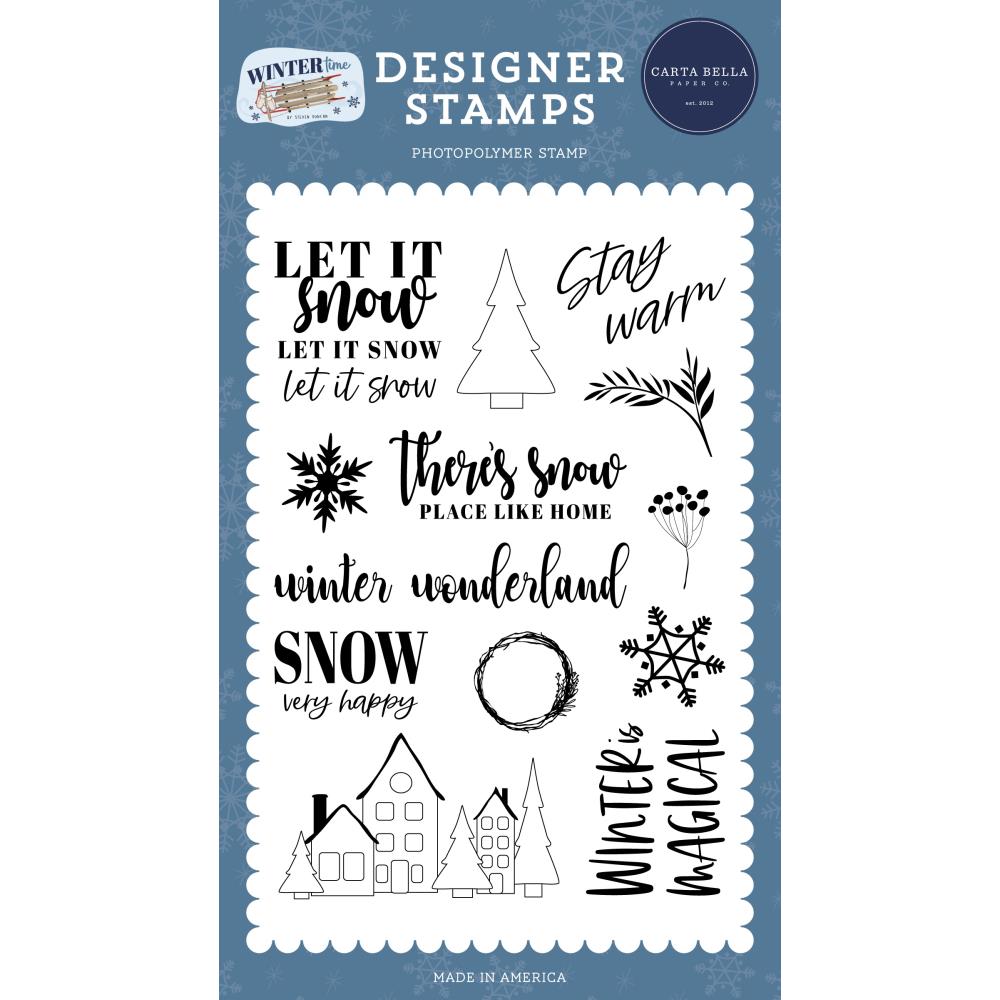 Carta Bella Snow Very Happy Clear Stamps cbwt334041* – Simon Says Stamp