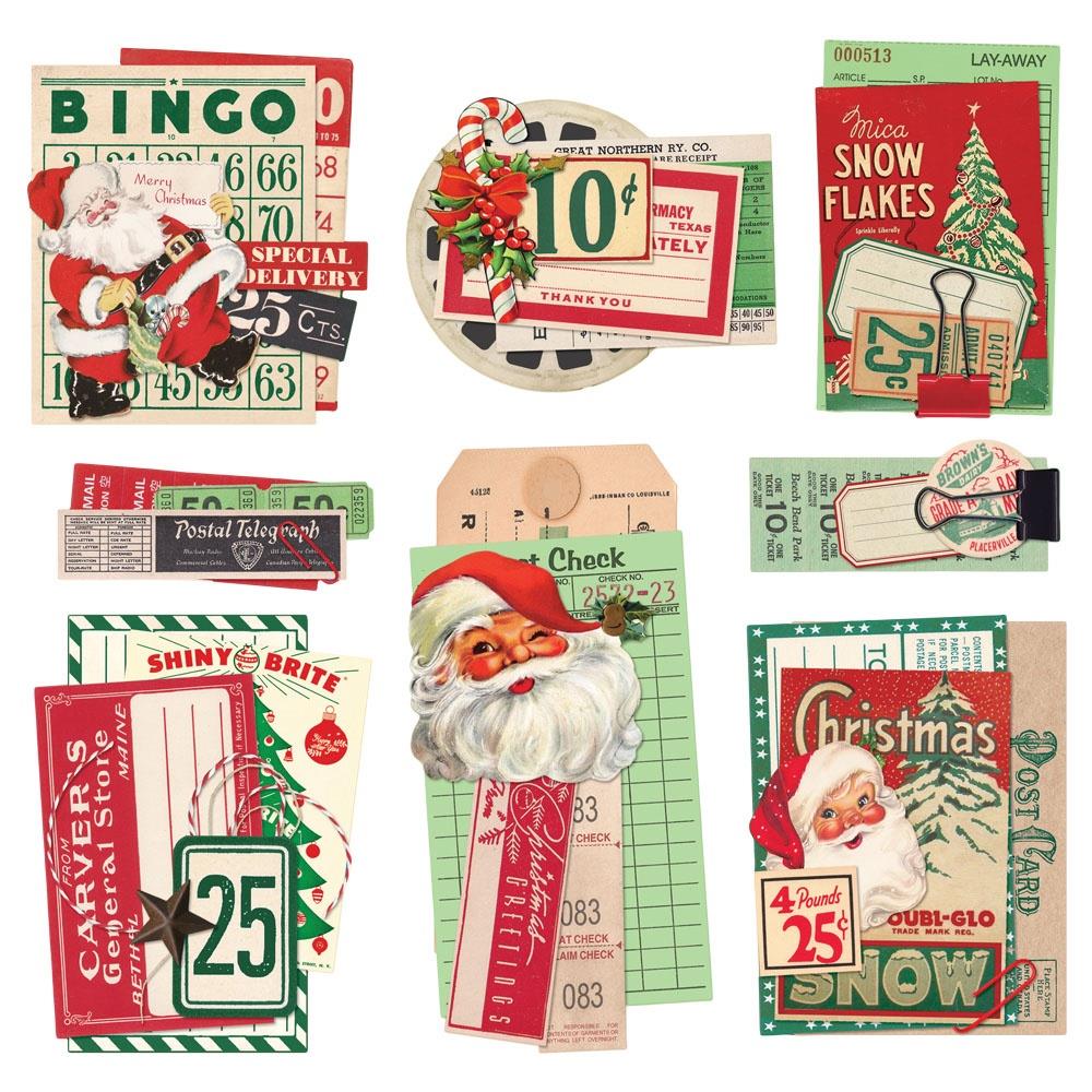 Santa Postage Stamp Printables