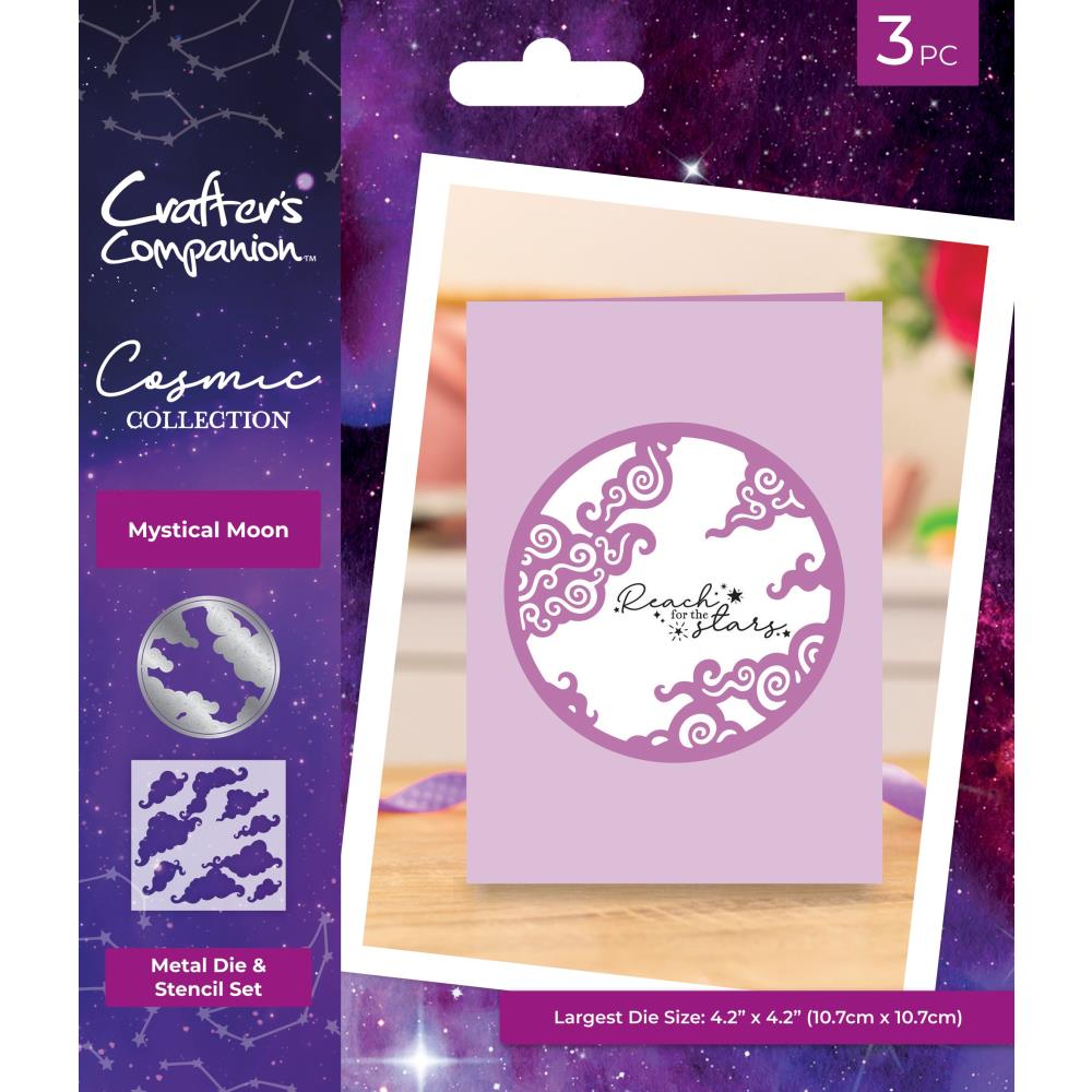 Crafter's Companion Mystical Moon Die And Stencil cos-md-cad-sten-mm ...