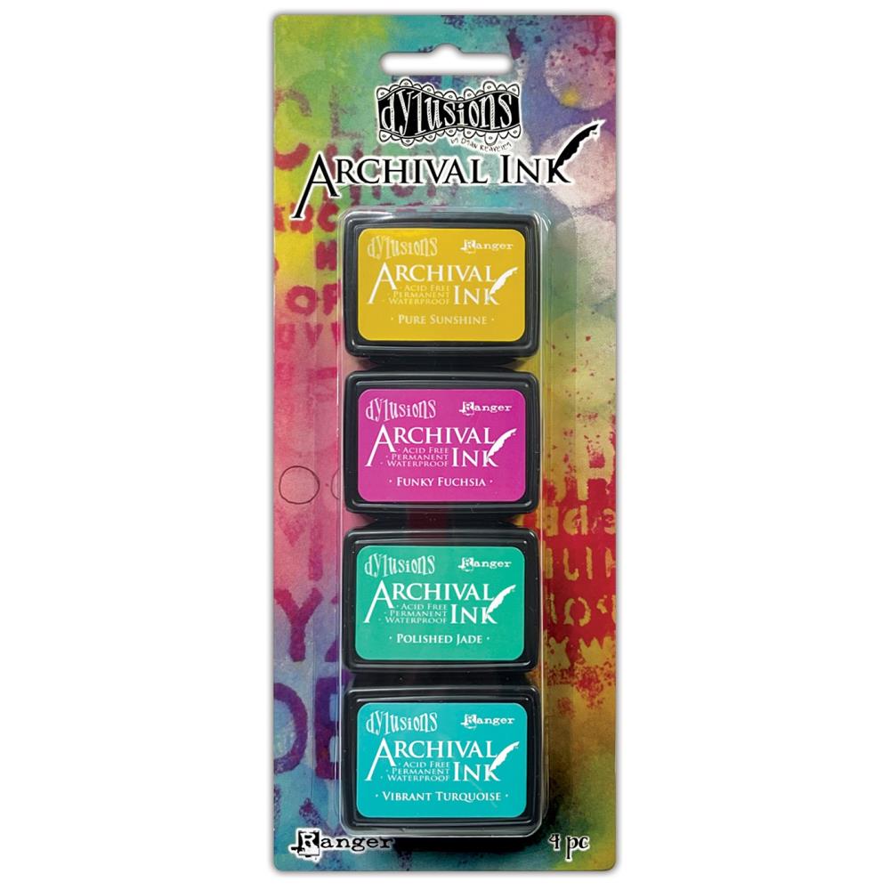 Ranger Dylusions Mini Archival Ink Pads Kit 3 Dyan Reaveley amdk85232 ...