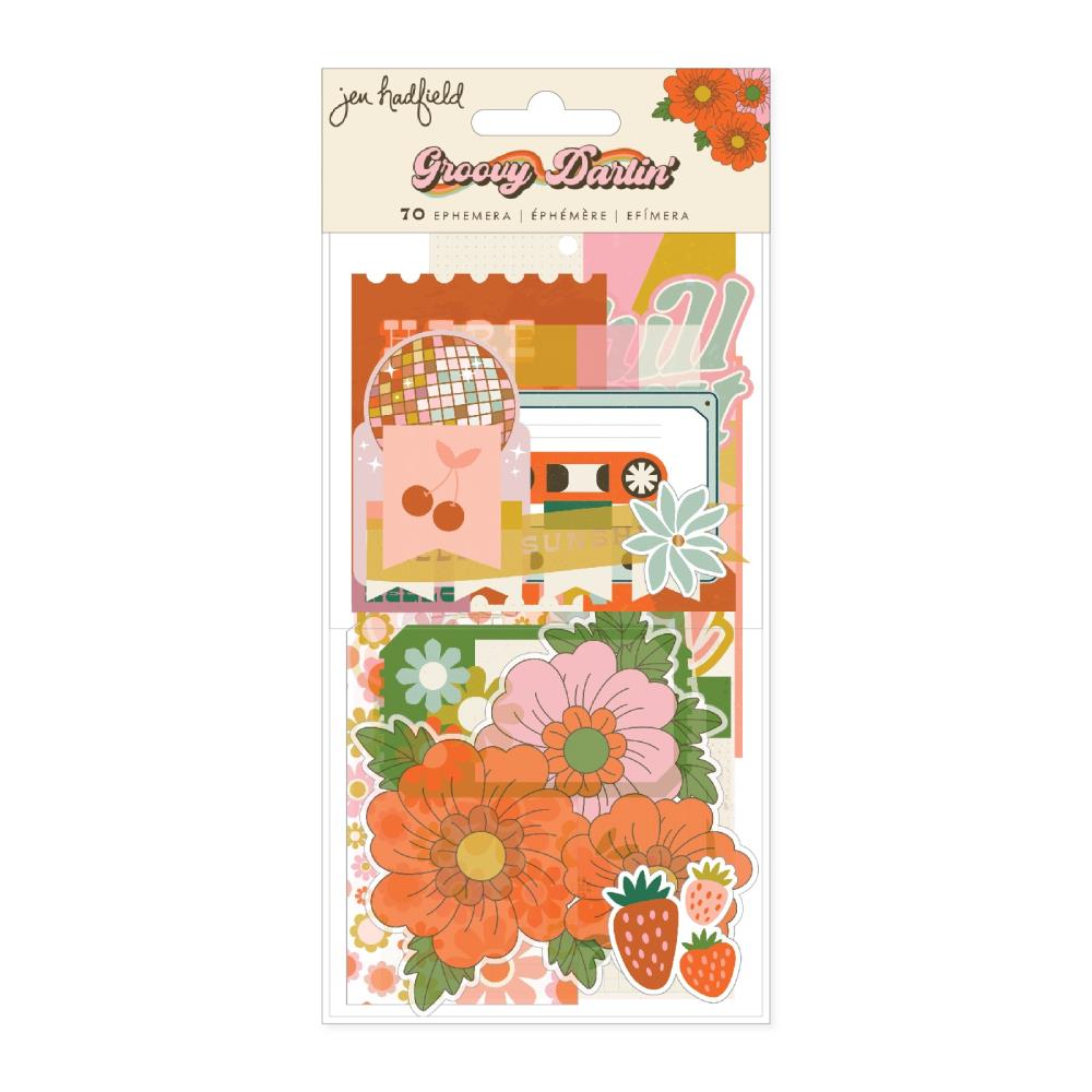 American Crafts Jen Hadfield Groovy Darlin Journal Ephemera 34031760 ...