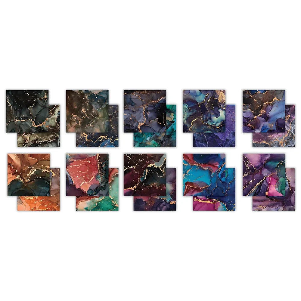 Craft Consortium Ink Drops Midnight 6 x 6 Paper Pad ccepad029b – Simon ...