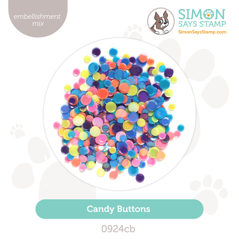 Simon Says Stamp Embellishment Mix Candy Buttons 0924cb