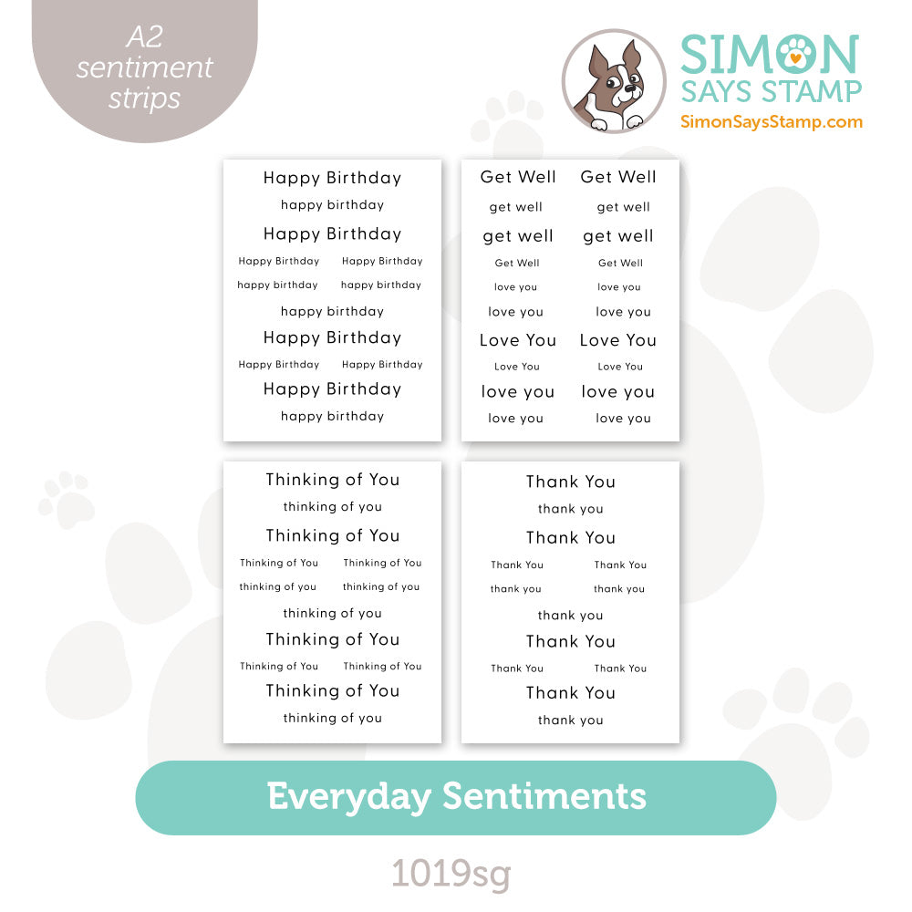 Simon Says Stamp Sentiment Strips Everyday Sentiments 1019sg