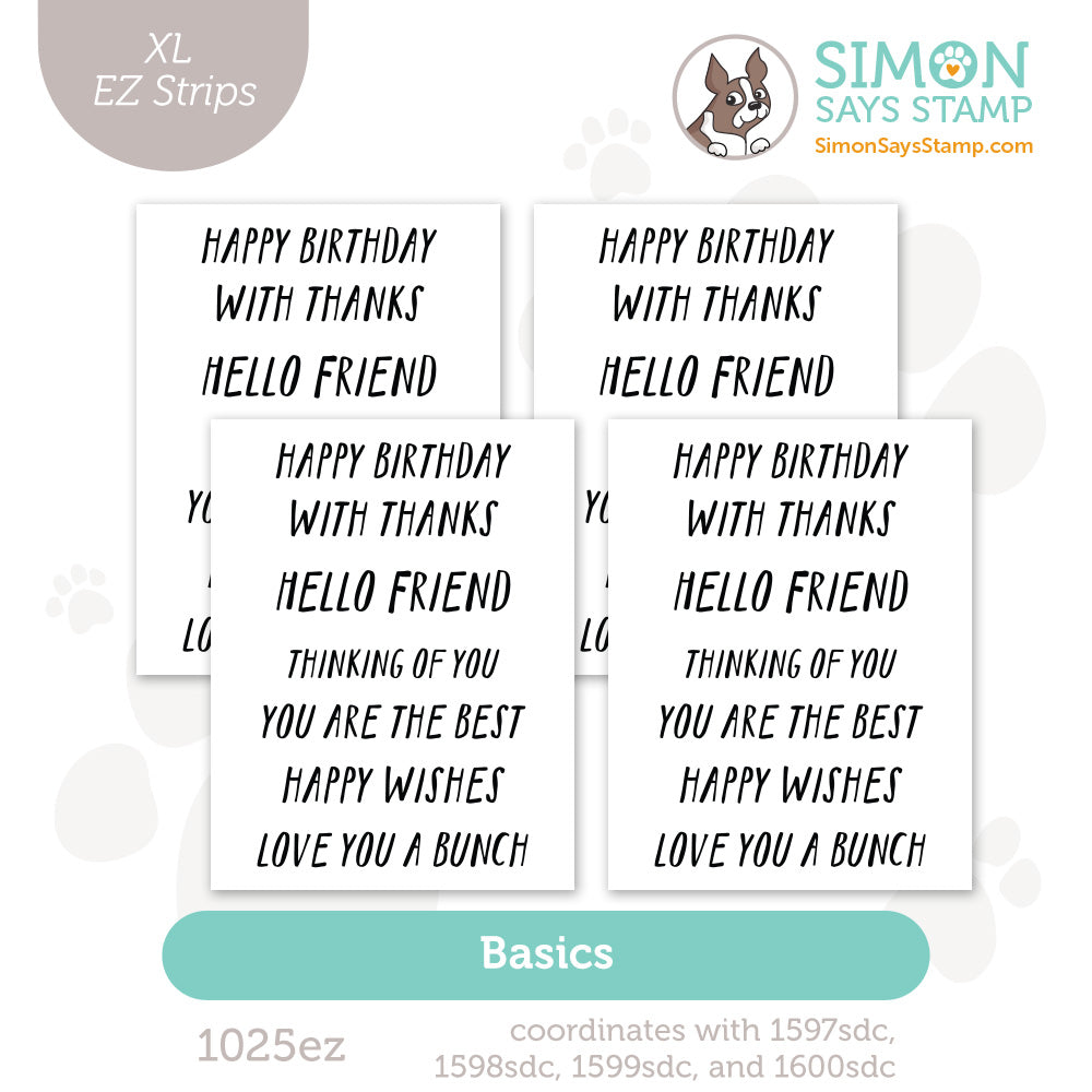 Simon Says Stamp EZ Strips XL Basics 1025ez In My Heart