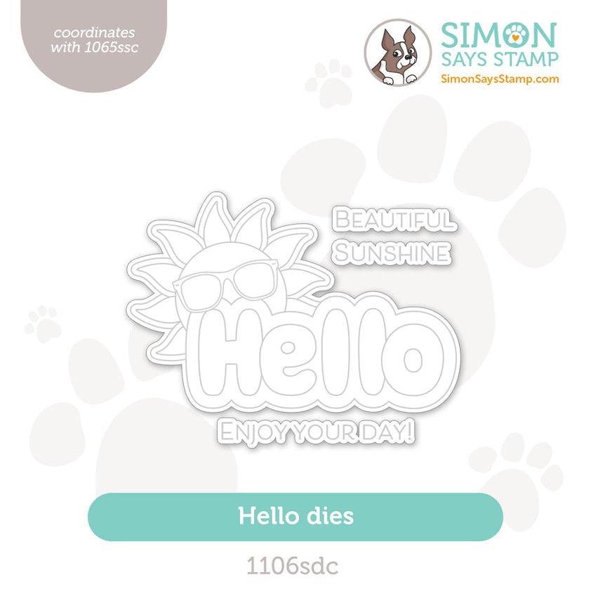 Simon Says Stamp Hello Wafer Dies 1106sdc Cheering for You