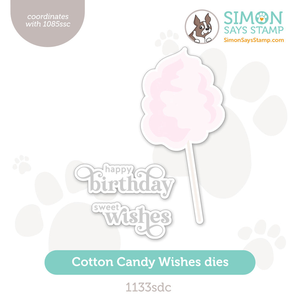 Simon Says Stamp Cotton Candy Wishes Wafer Dies 1133sdc