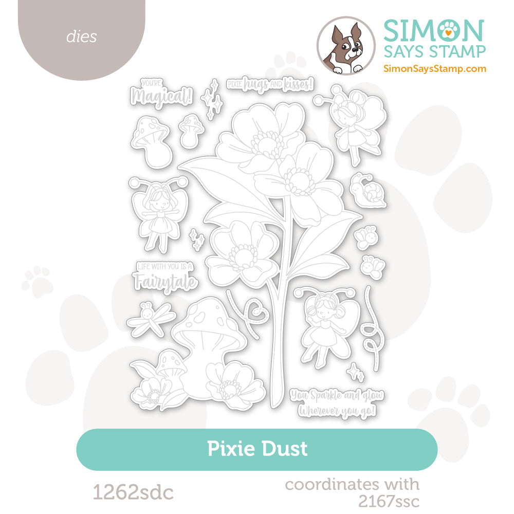 Simon Says Stamp Pixie Dust Wafer Dies 1262sdc To Be Loved