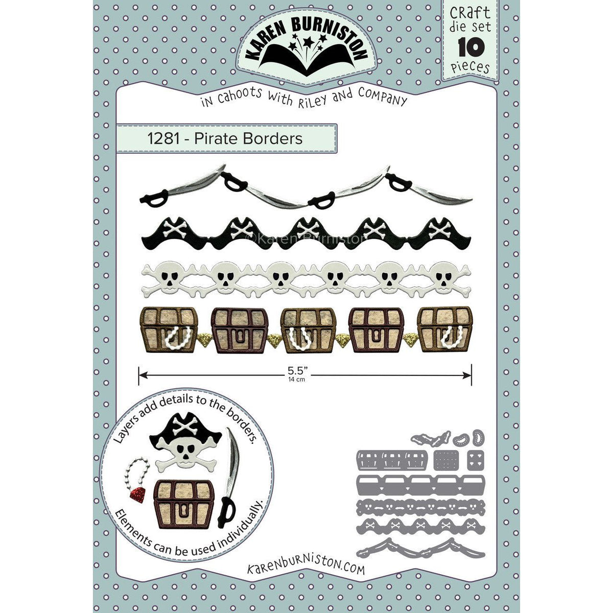 Karen Burniston Pirate Borders Dies 1281* – Simon Says Stamp