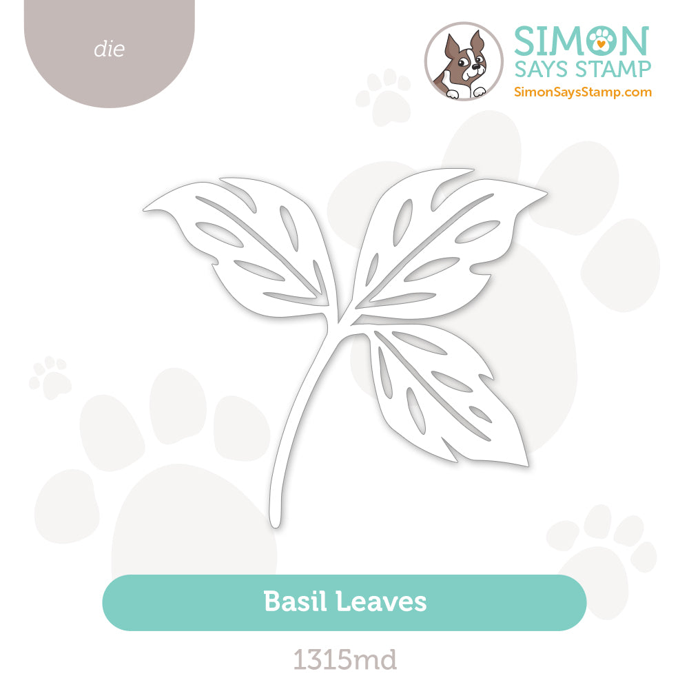Simon Says Stamp Basil Leaves Wafer Dies 1315md Friend Like You