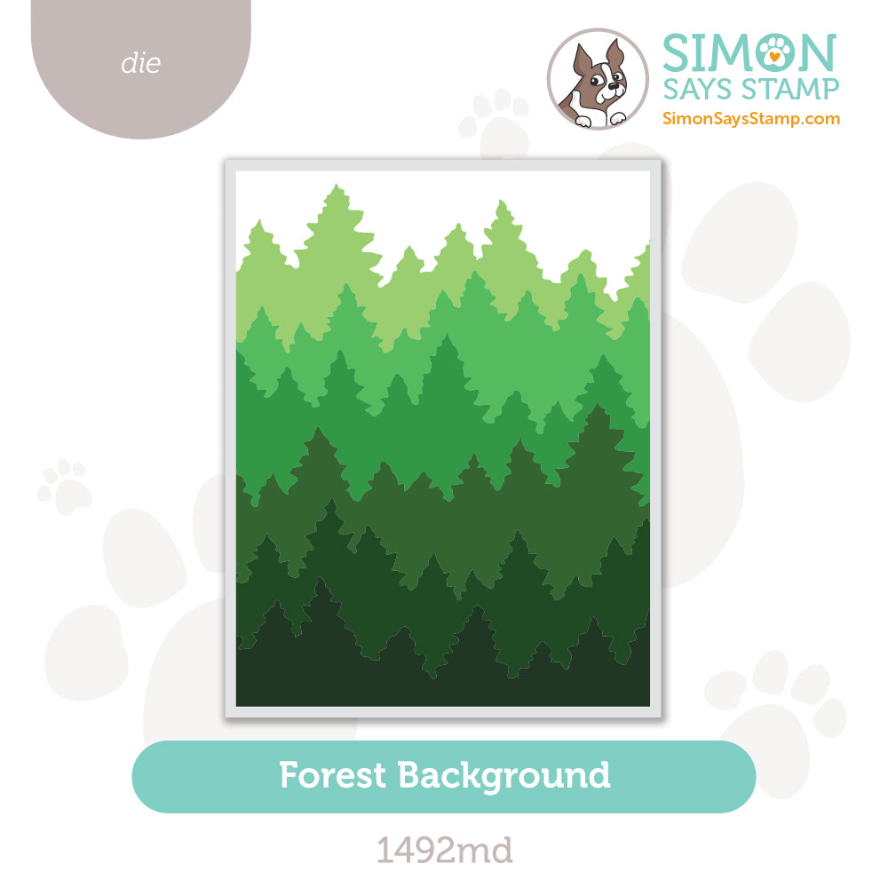 PREORDER Simon Says Stamp Forest Background Wafer Die 1492md DieCember