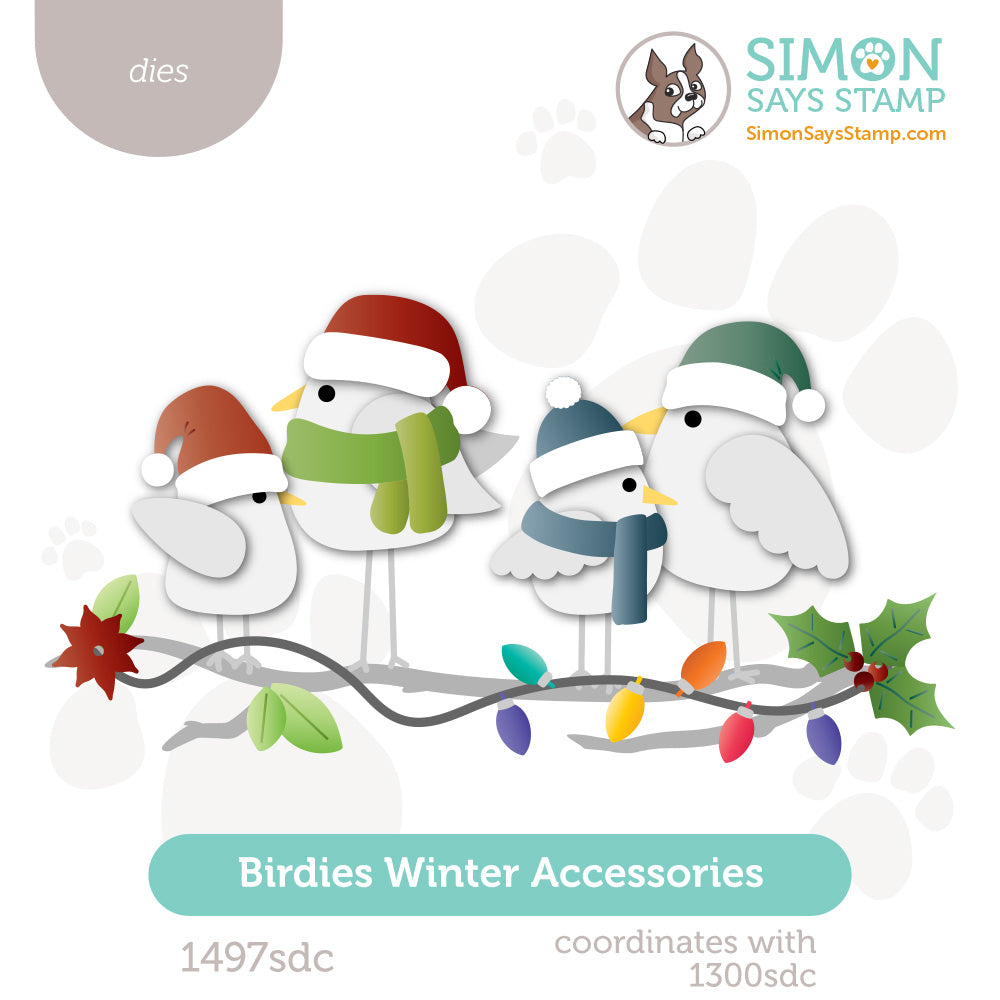 Simon Says Stamp Birdies Winter Accessories Wafer Dies 1497sdc And Eve