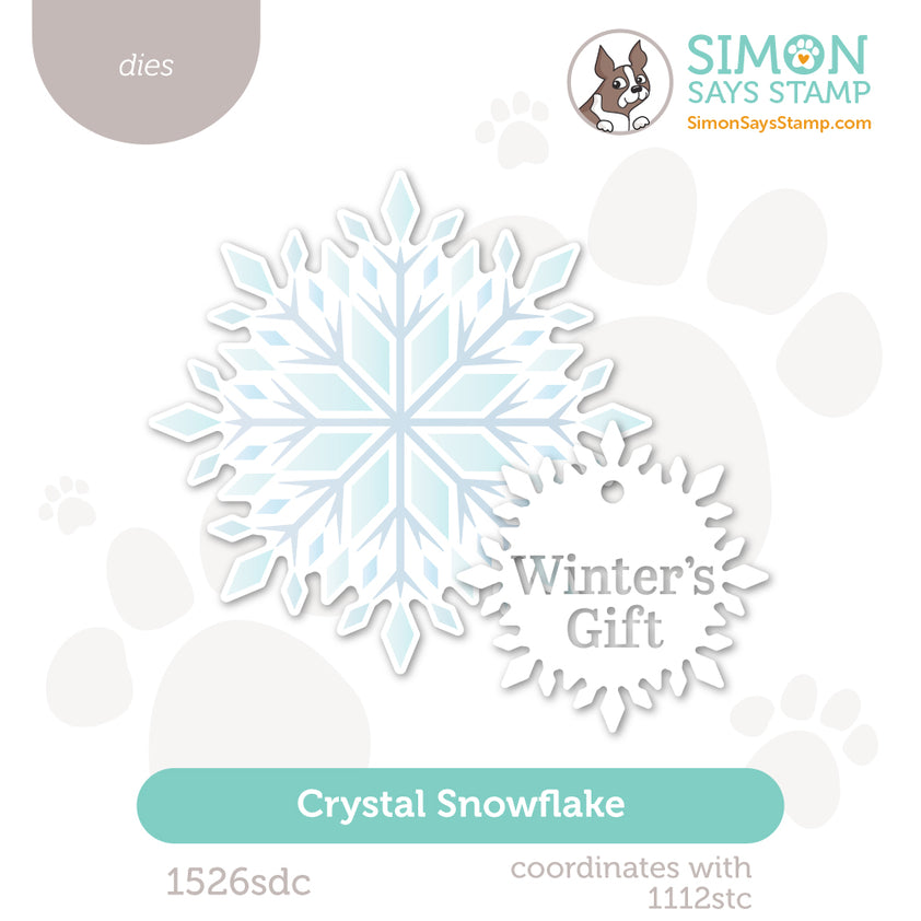 Simon Says Stamp Crystal Snowflake Wafer Dies 1526sdc Heart to Heart