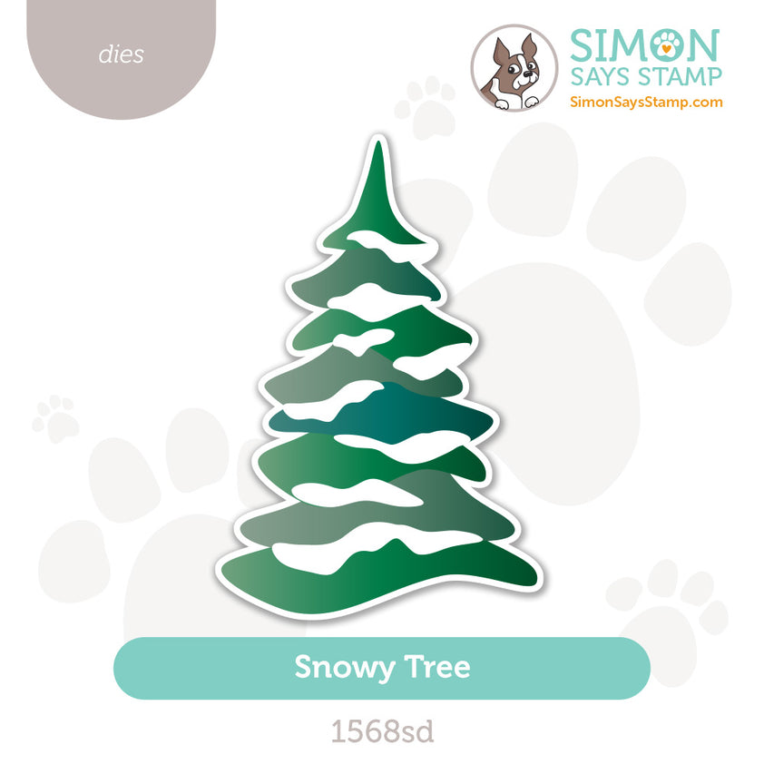 Simon Says Stamp Snowy Tree Wafer Dies 1568sd Heart to Heart