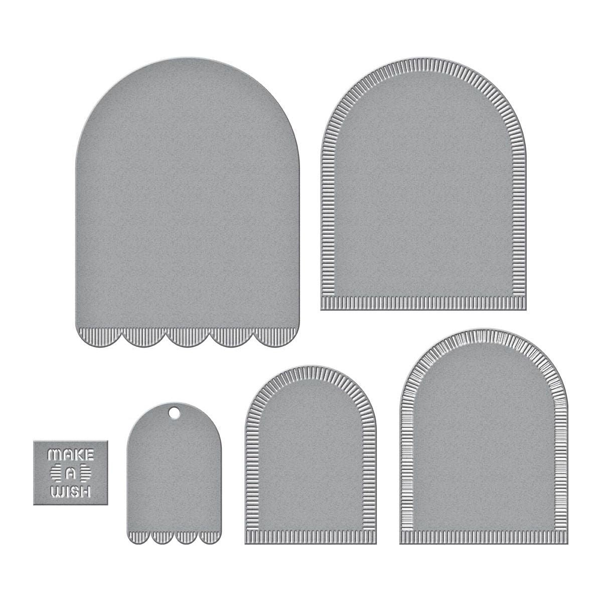 Spellbinders Make a Wish Arch Labels Etched Dies s5-619 – Simon Says Stamp