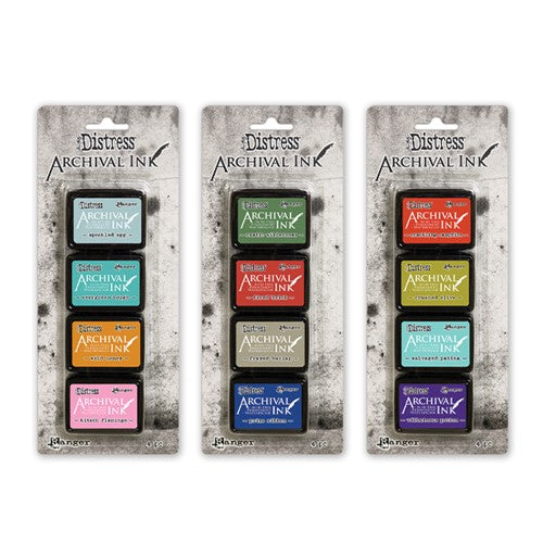 Tim Holtz Distress Archival Ink Pad Set Of 3 Mini Kits Ranger – Simon ...