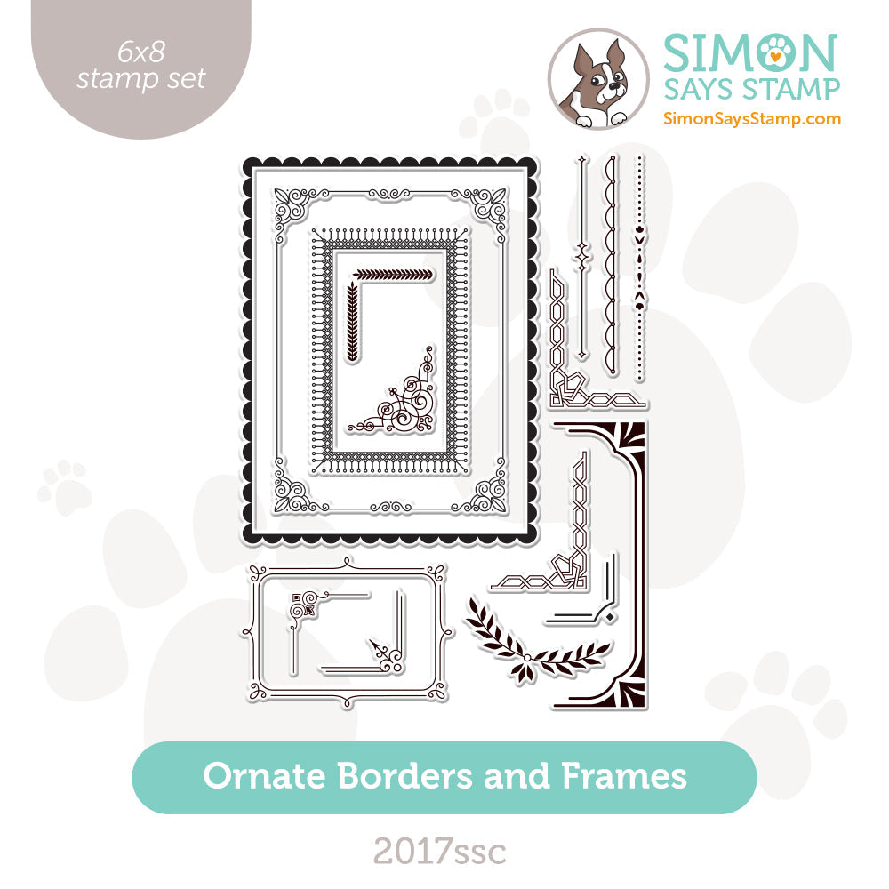 Simon Says Clear Stamps Ornate Borders And Frames 2017ssc Sweetheart ...