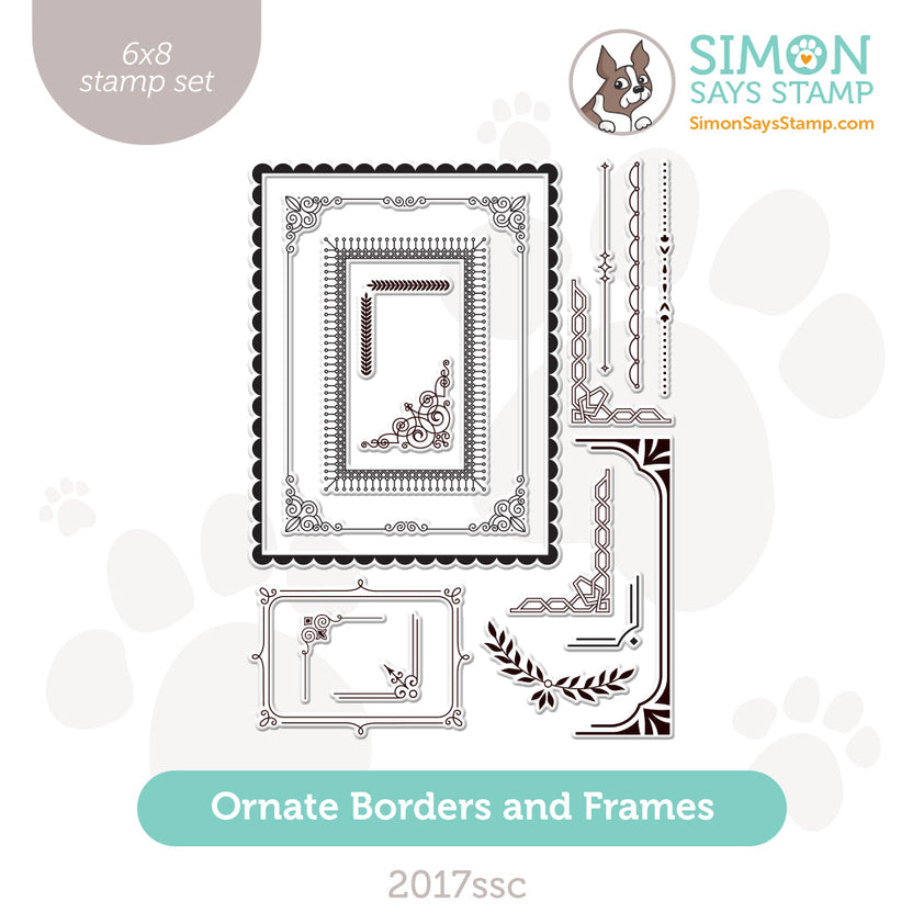 Simon Says Clear Stamps Ornate Borders And Frames 2017ssc Sweetheart ...