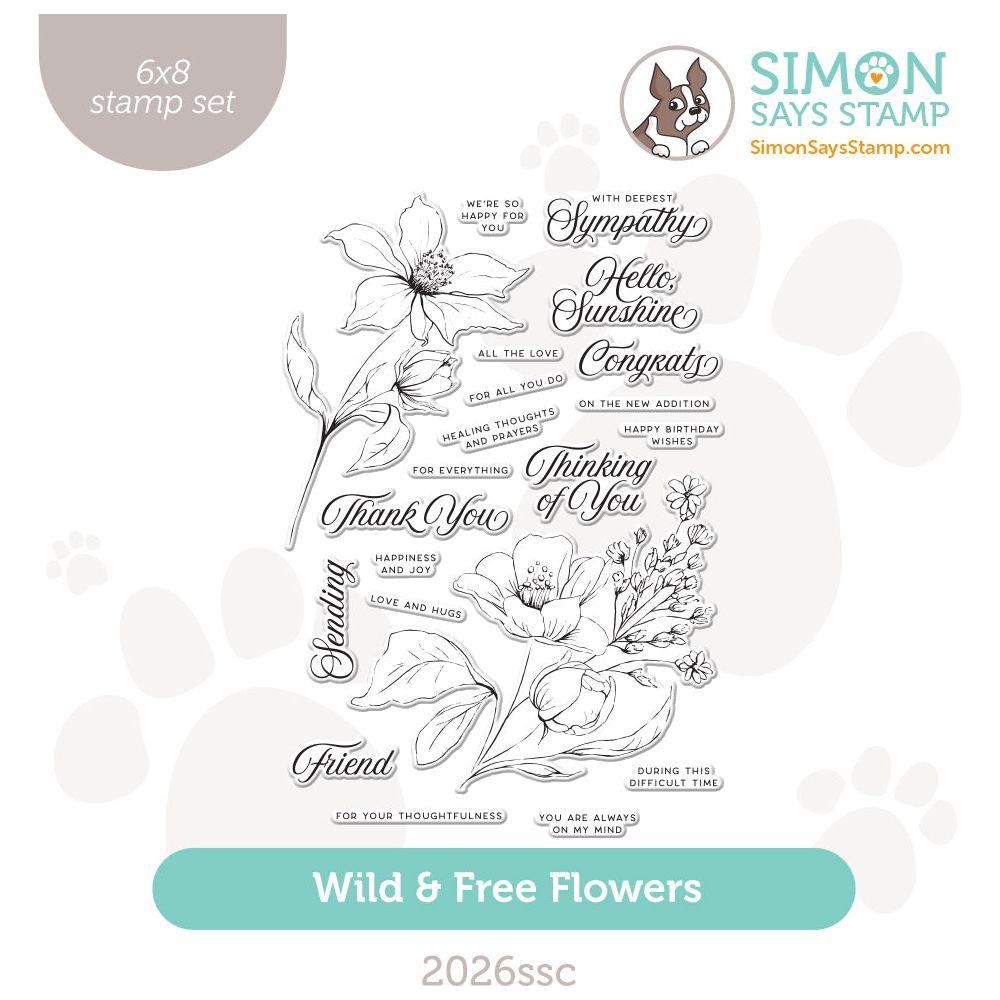 Simon Says Clear Stamps Wild And Free Flowers 2026ssc Be Bold – Simon ...