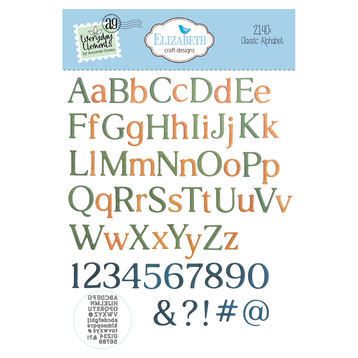 Elizabeth Craft Designs Classic Alphabet Dies 2140 – Simon Says Stamp