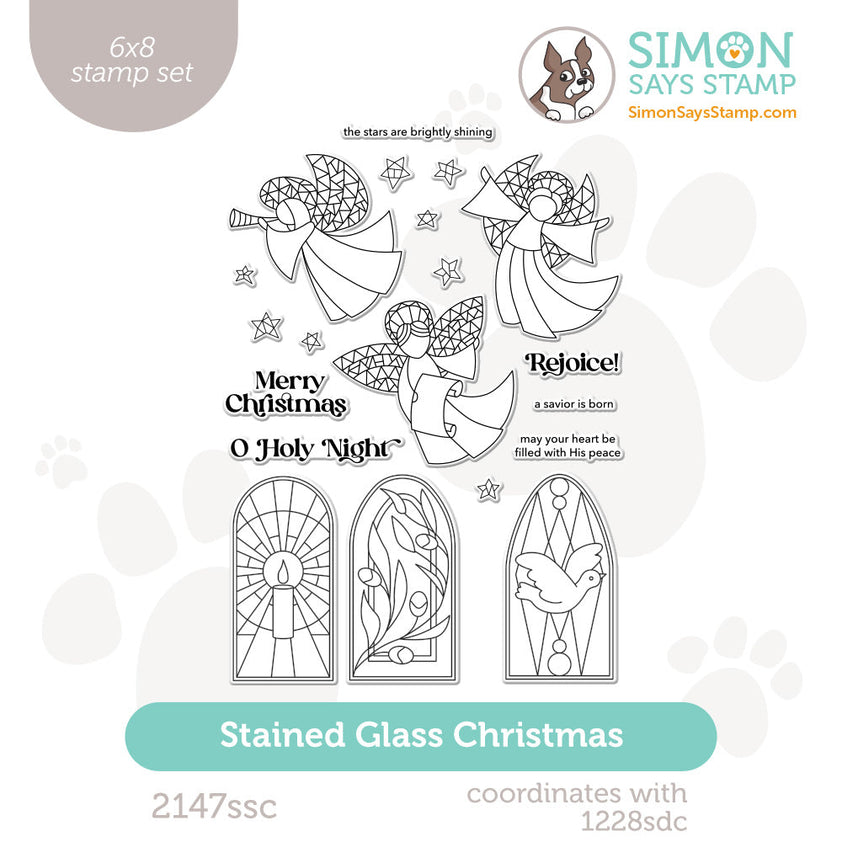 Simon Says Clear Stamp Stained Glass Christmas 2147ssc – Simon Says Stamp