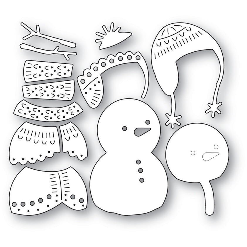 Poppy Stamps Sweet Nordic Snowman Dies 2576 – Simon Says Stamp