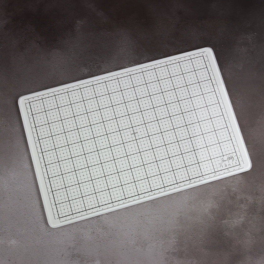 Tim Holtz Tonic Travel Glass White Studio Mat with Storage Sleeve 2634 ...